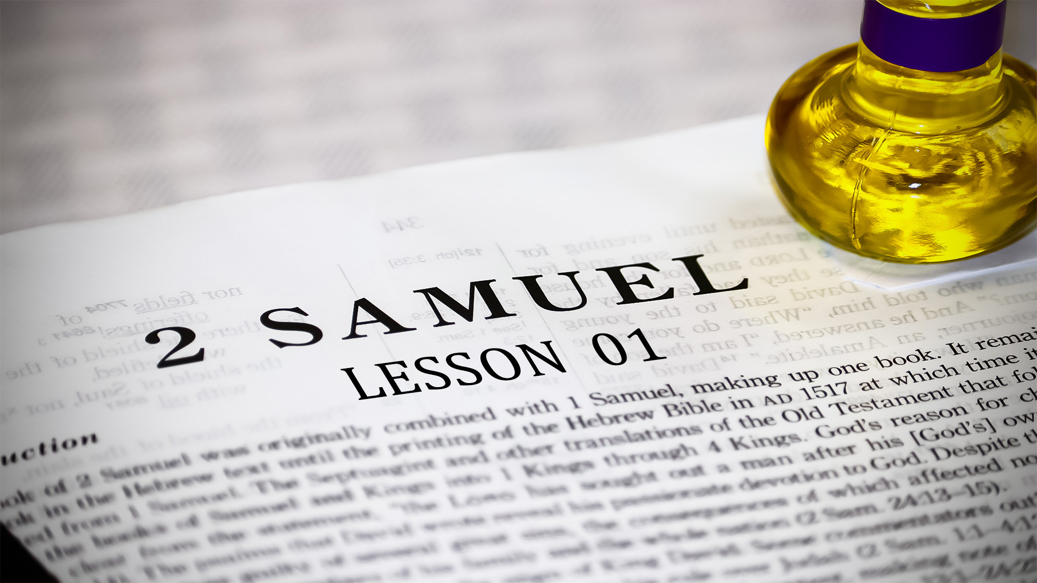Lesson1-Intro to 2 Samuel & 1 - Torah Class