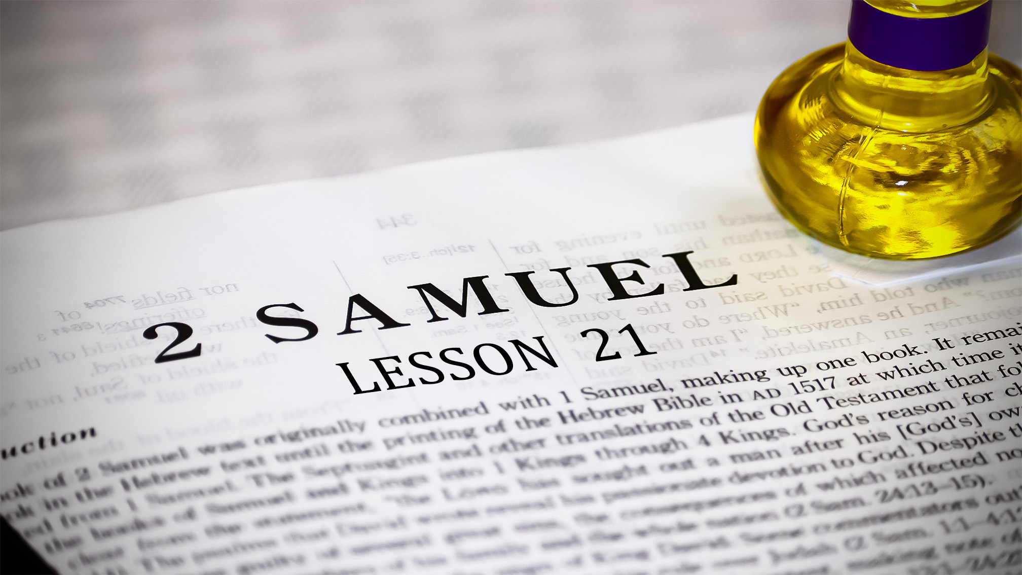 Lesson 21 - 2 Samuel 13 & 14 - Torah Class