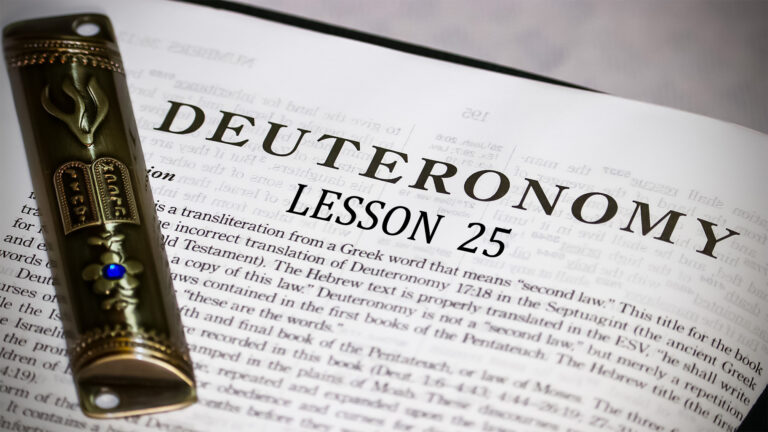 Lesson 25 - Deuteronomy 20 - Torah Class