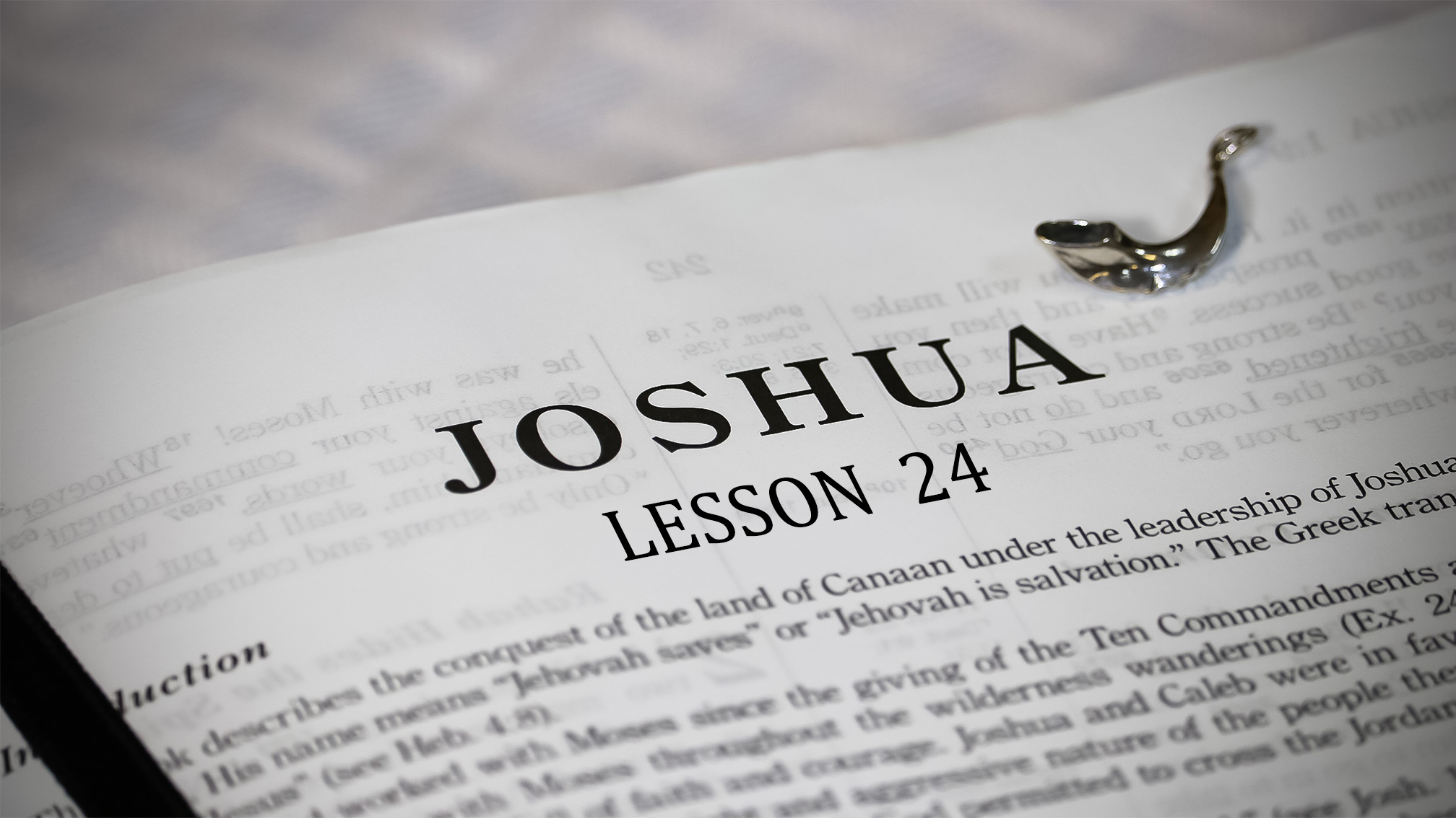 Lesson 24 - Joshua 22 & 23 - Torah Class