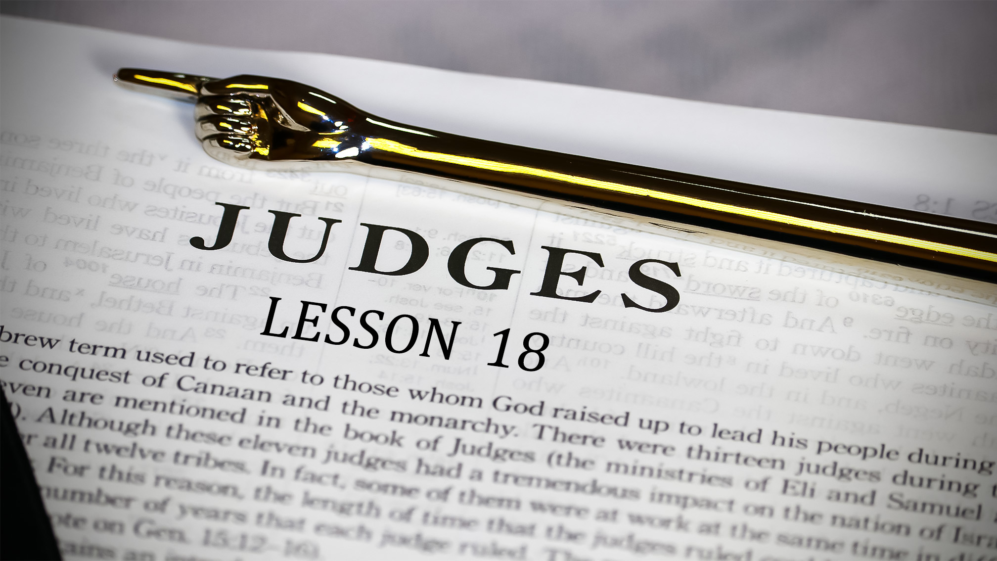 Lesson 18 - Judges 11 - Torah Class