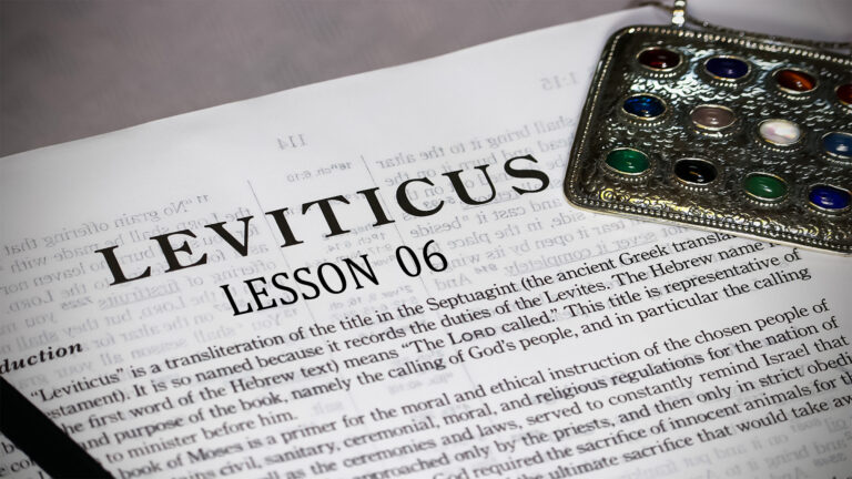 Lesson 6 - Leviticus 4 - Torah Class