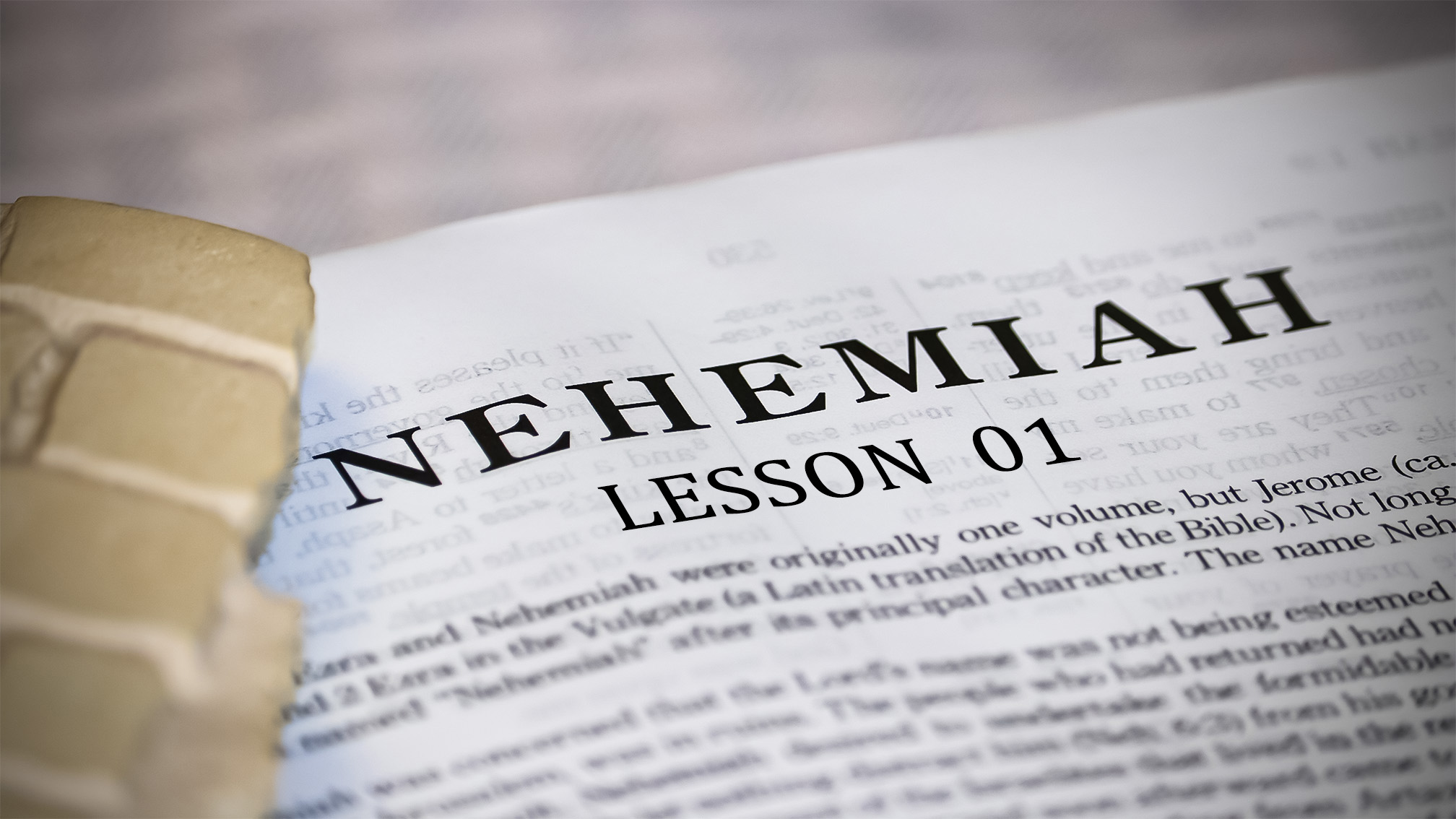 Lesson 1 - Intro to Nehemiah - Torah Class
