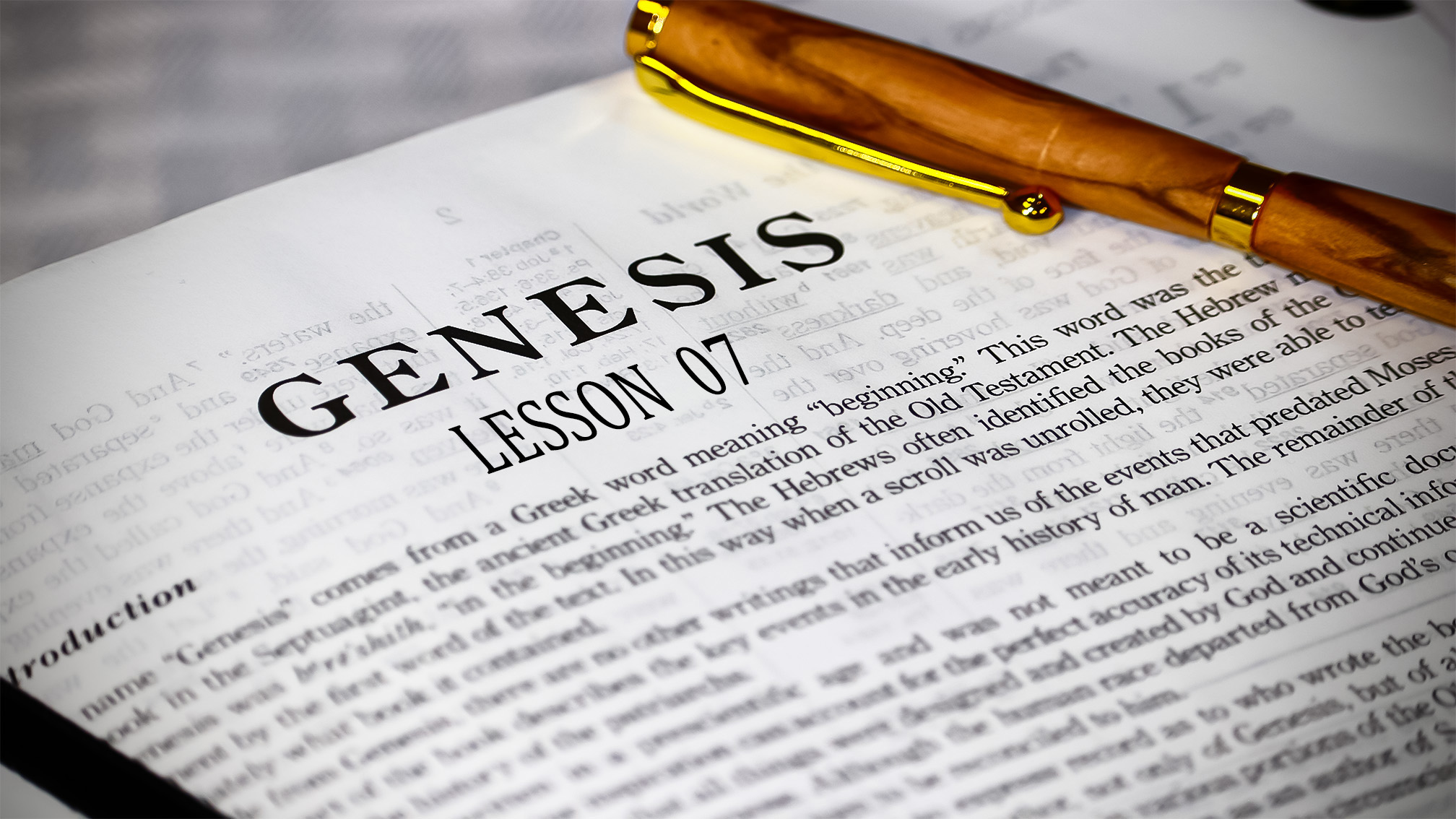Lección 7 - Génesis 6 & 7 - Torah Class